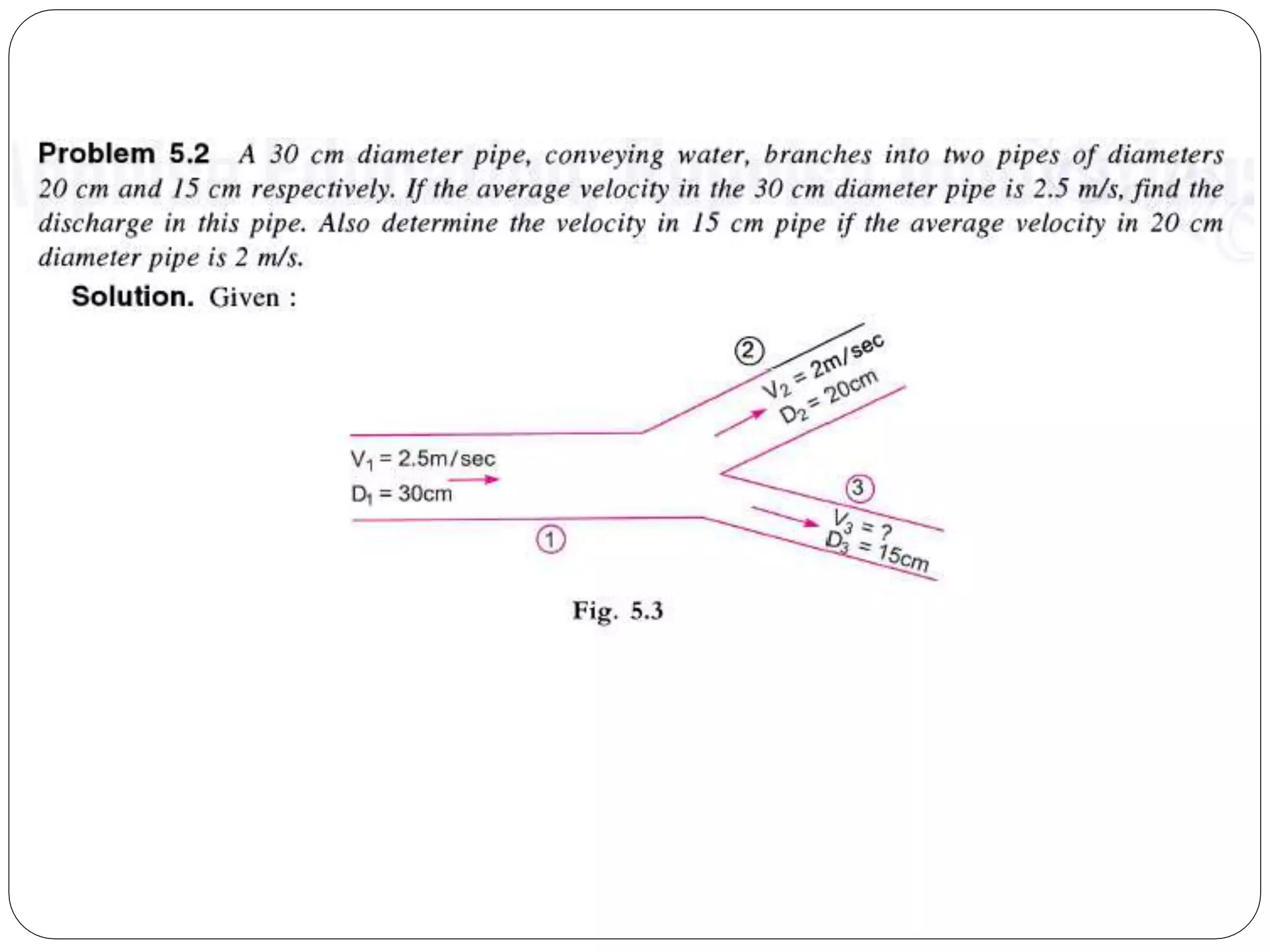 Fluid mechanics - Applications of continuity equation | PPTX
