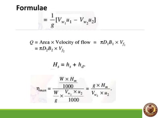 Fluid mechanics- Problems on Centrifugal pumps | PPTX