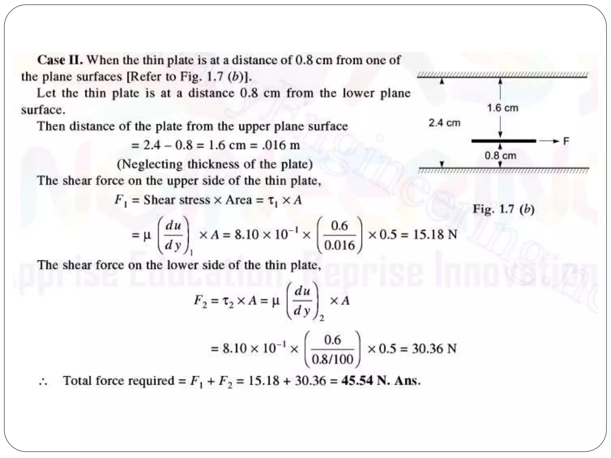 Fluid Mechanics - Problems on viscosity | PPTX