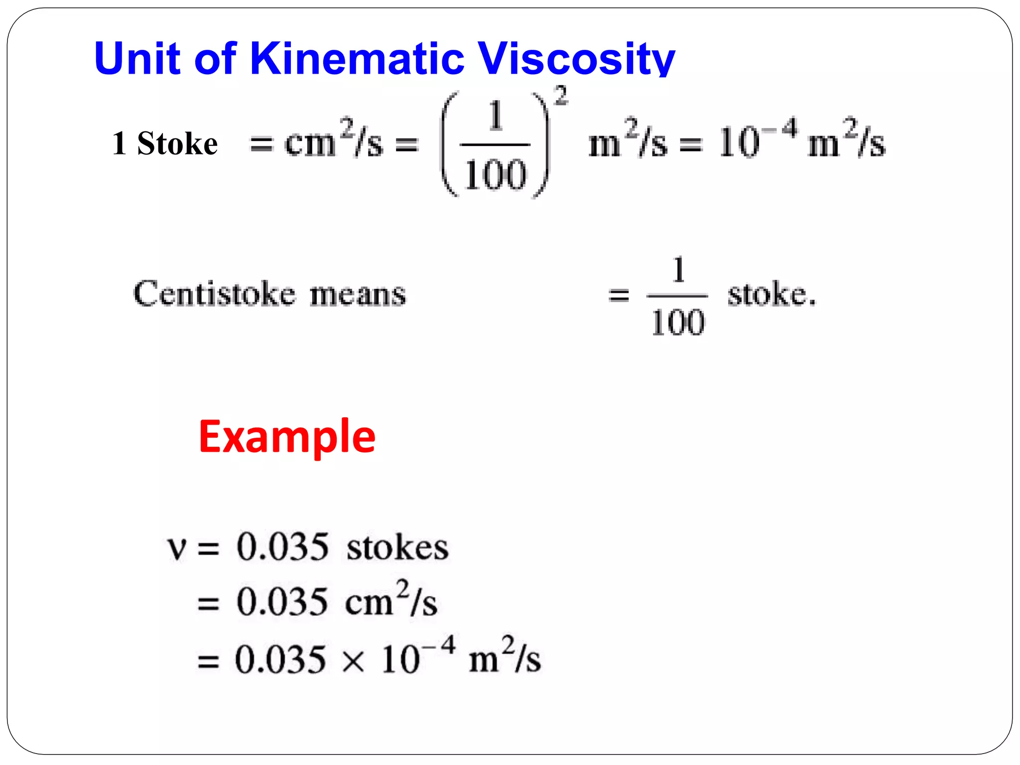 Fluid Mechanics - Problems on viscosity | PPTX