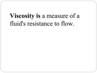 Fluid Mechanics - Problems on viscosity | PPTX