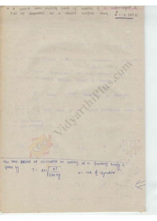 Fluid Mechanics 2 (FM) Mechanical Engineering Handwritten classes Notes ...