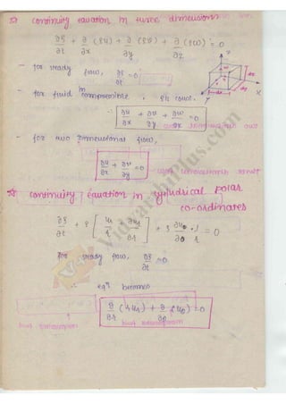 Fluid Mechanics 2 (FM) Mechanical Engineering Handwritten classes Notes ...