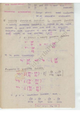 Fluid Mechanics 2 (FM) Mechanical Engineering Handwritten classes Notes ...