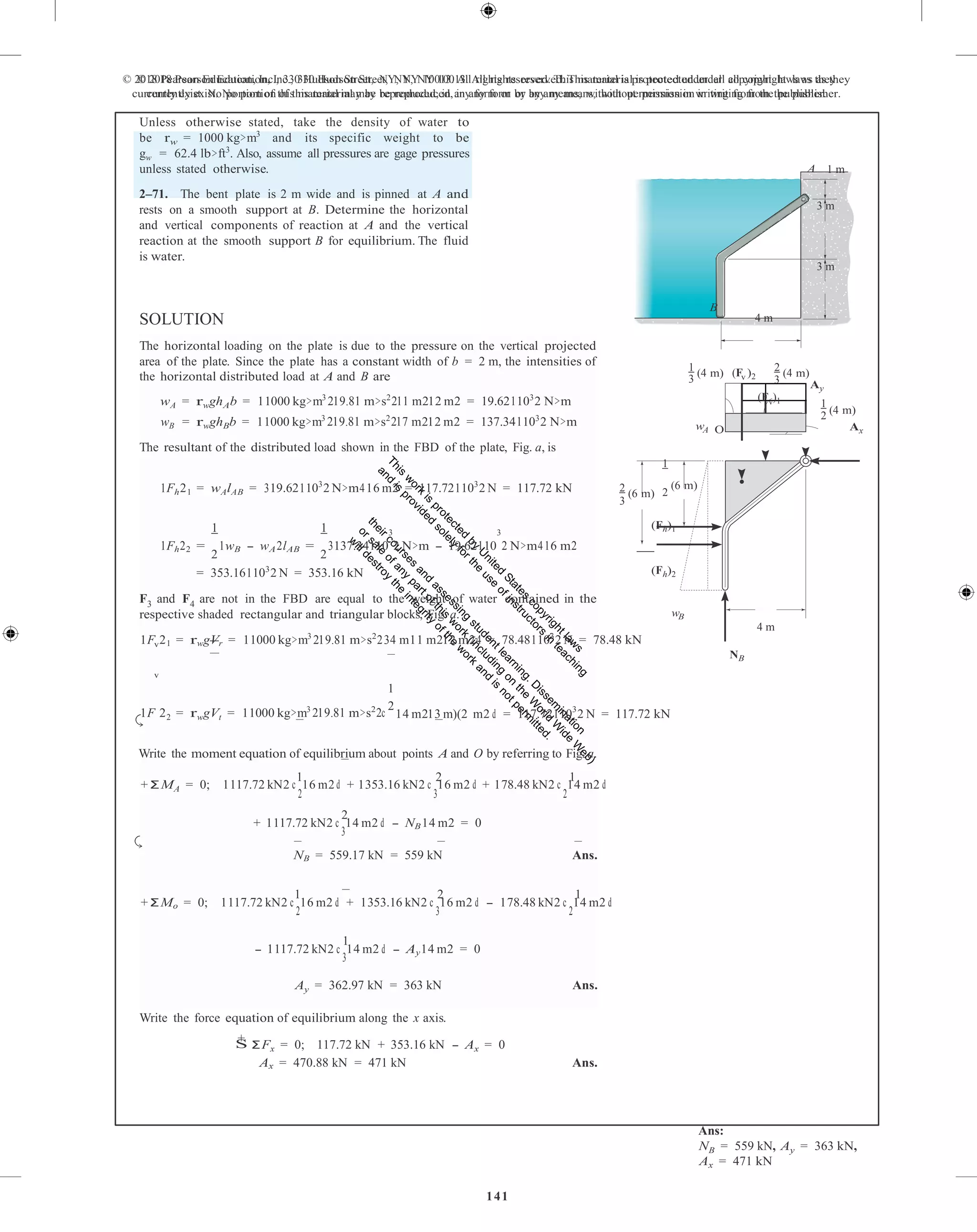 Fluid mechanics 2nd edition hibbeler solutions manual | PDF