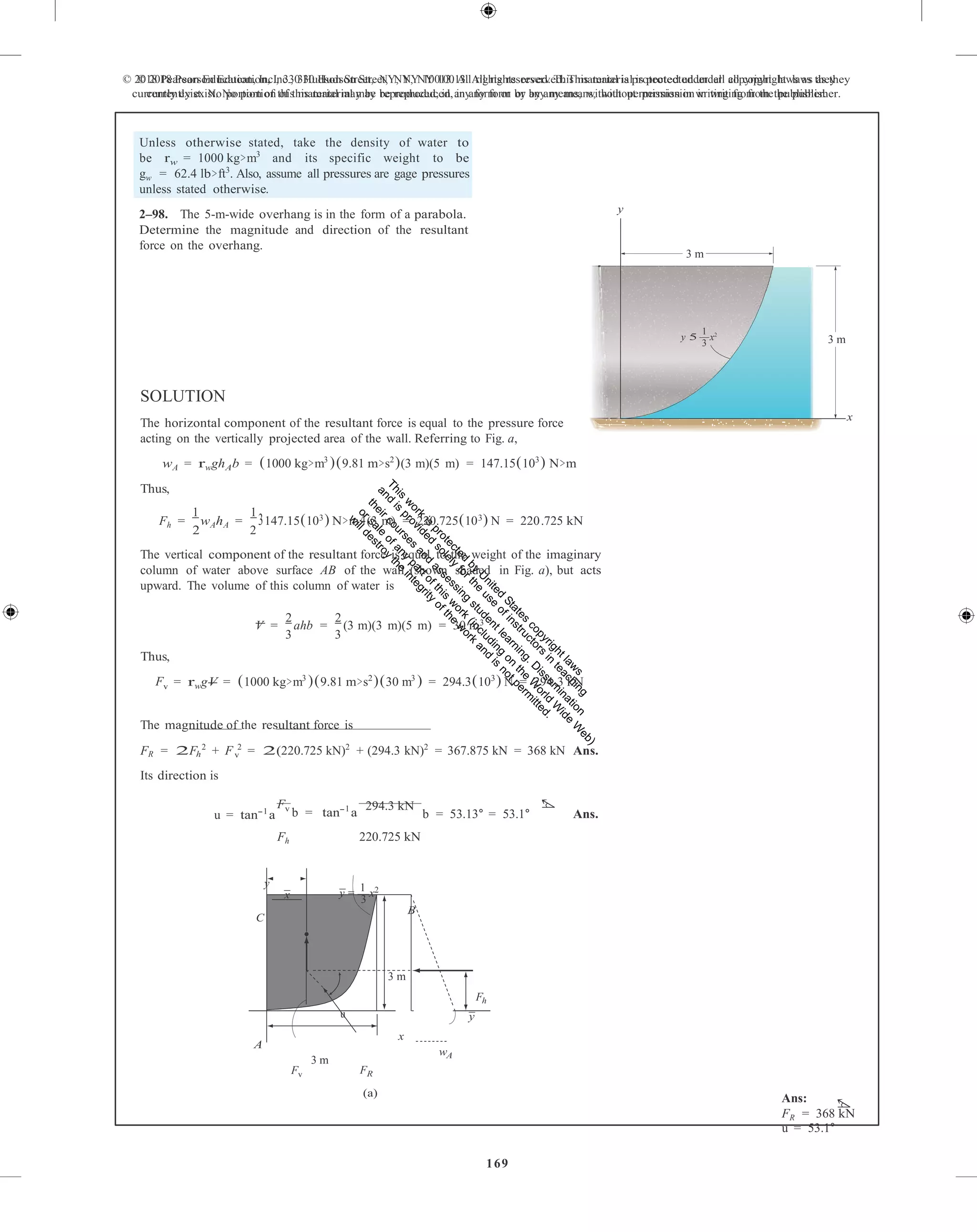 Fluid mechanics 2nd edition hibbeler solutions manual | PDF