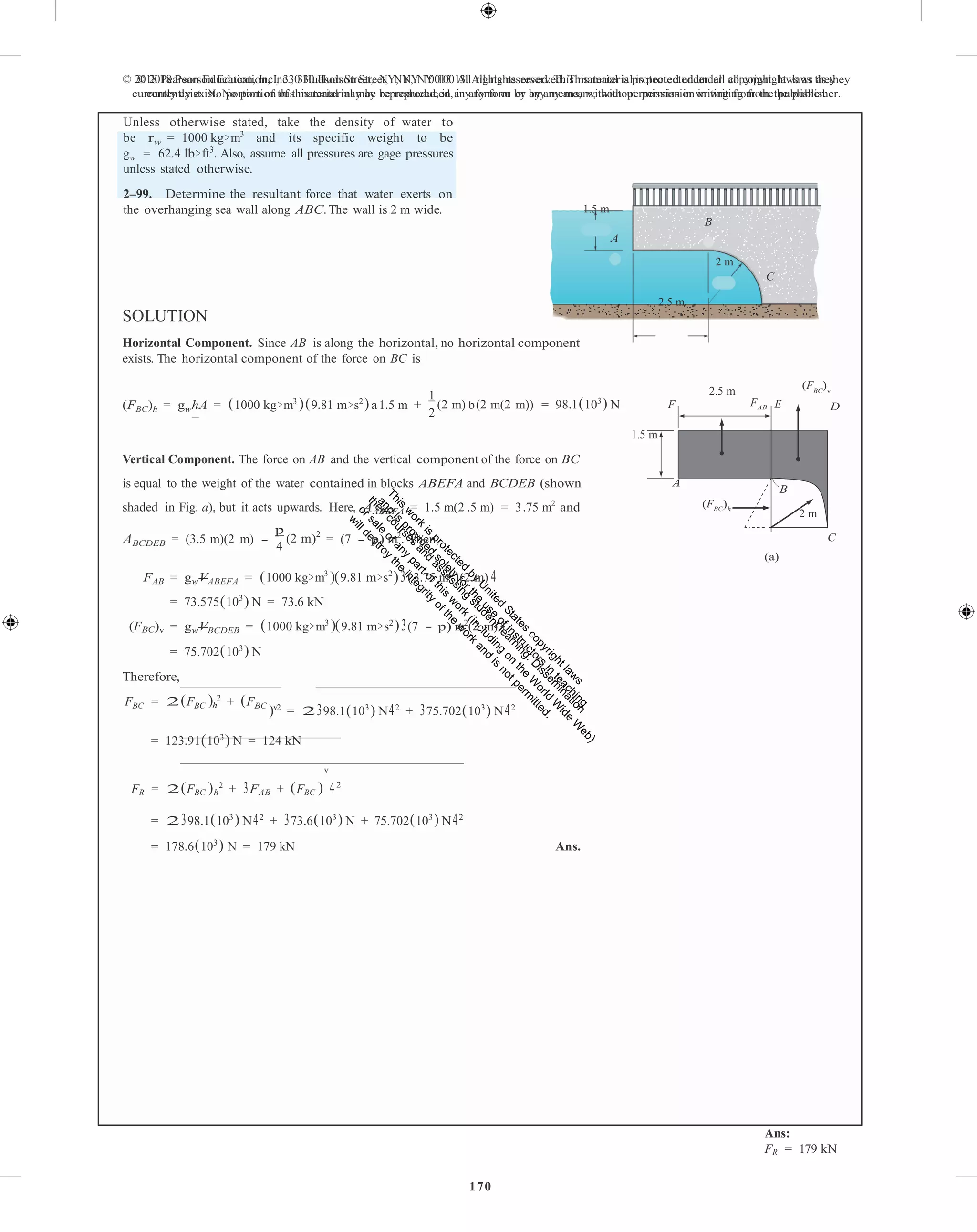 Fluid mechanics 2nd edition hibbeler solutions manual | PDF