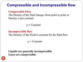 Fluid mechanics and machinery - Flow characteristics of Fluid | PPTX