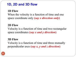Fluid mechanics and machinery - Flow characteristics of Fluid | PPTX