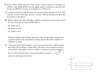 Fluid mechanics assignment 1 | PDF