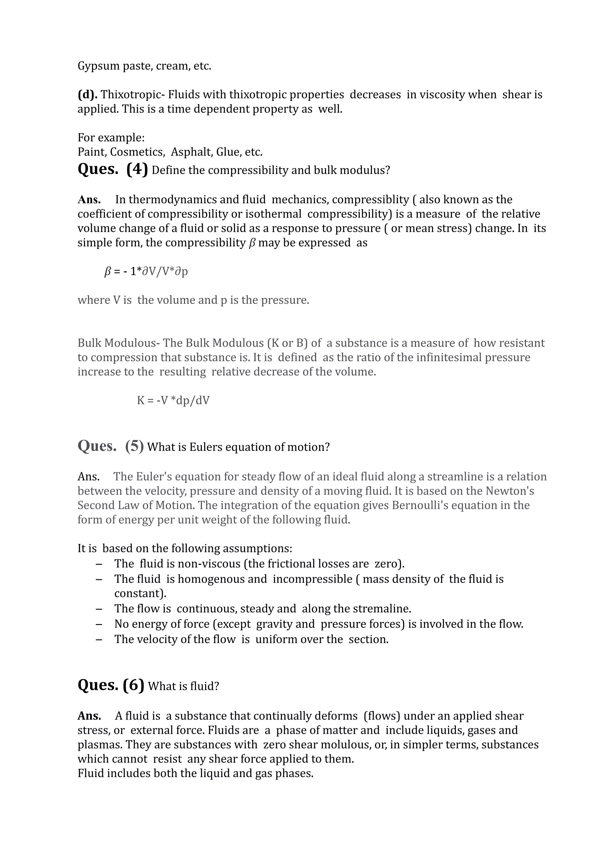 Fluid mechanics assignment | PDF