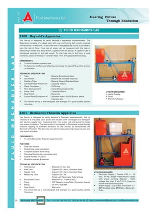 Fluid mechanics lab | PDF