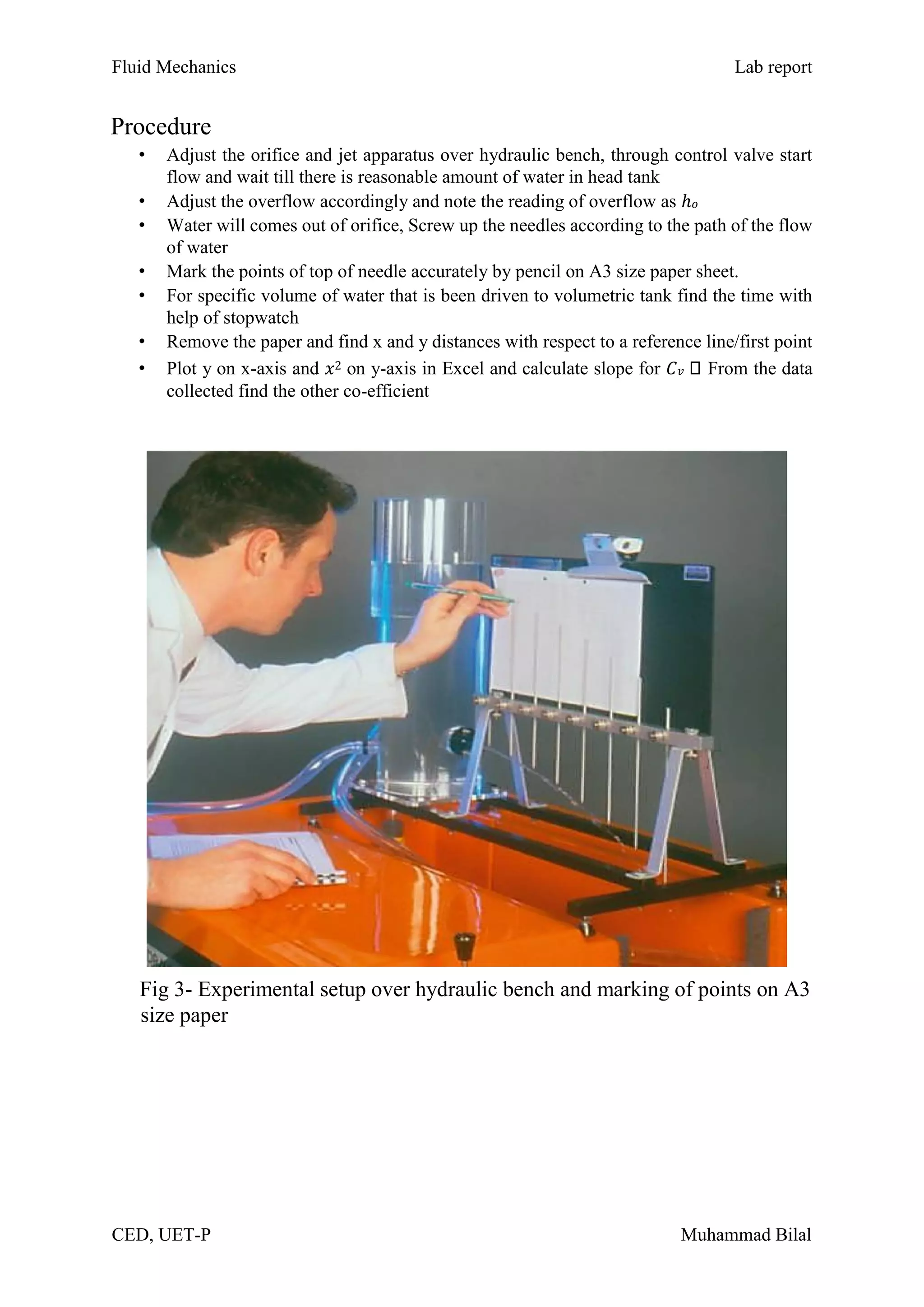 Fluid mechanics Lab Report | PDF