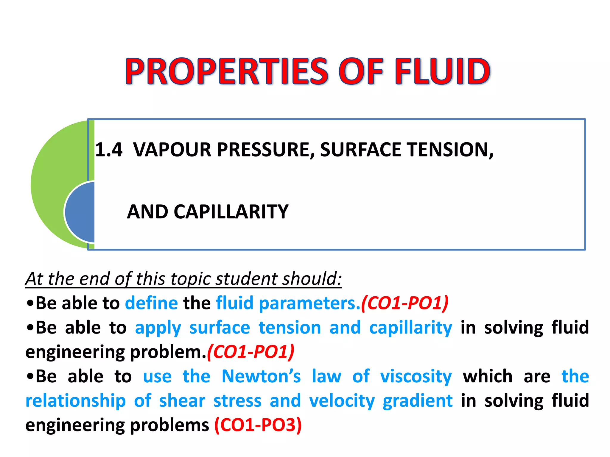 FLUID_MECHANICS M1.pptx | Chemistry | Science