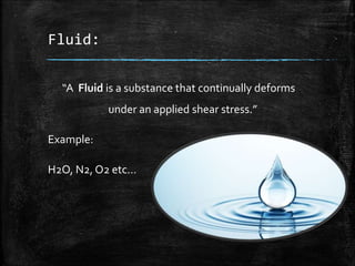 Fluid Mechanics - 1 | PPT