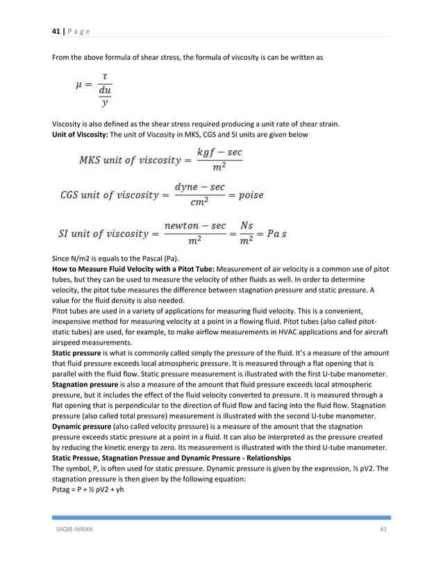 Fluid mechanics pdf | PDF