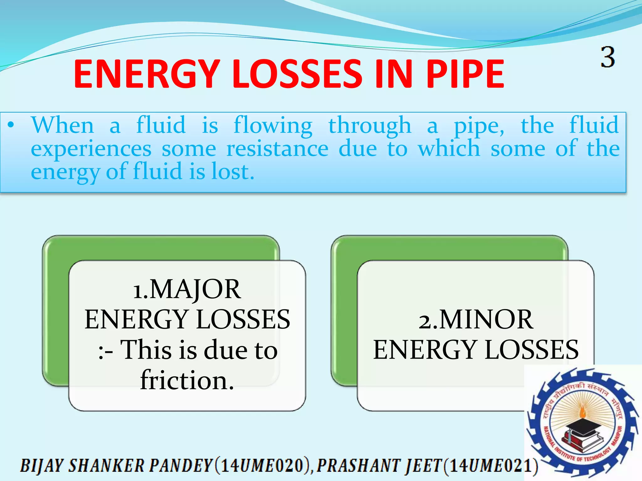 flow through pipe | PPTX