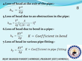 flow through pipe | PPTX