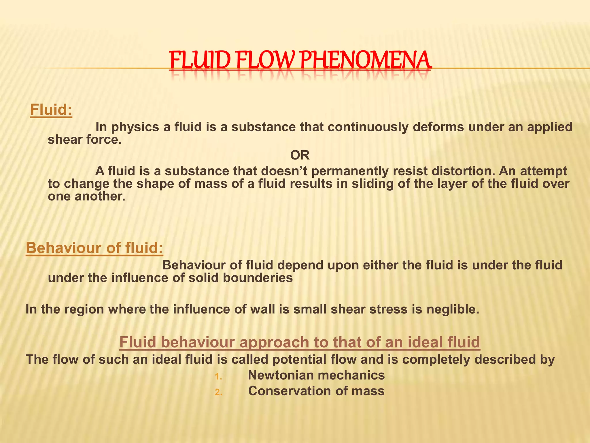 Fluid flow phenomenon, prepared by Makhdoom ibad ullah hashmi | PPTX ...