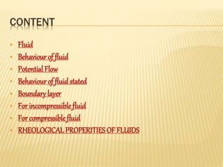 Fluid flow phenomenon, prepared by Makhdoom ibad ullah hashmi | PPTX