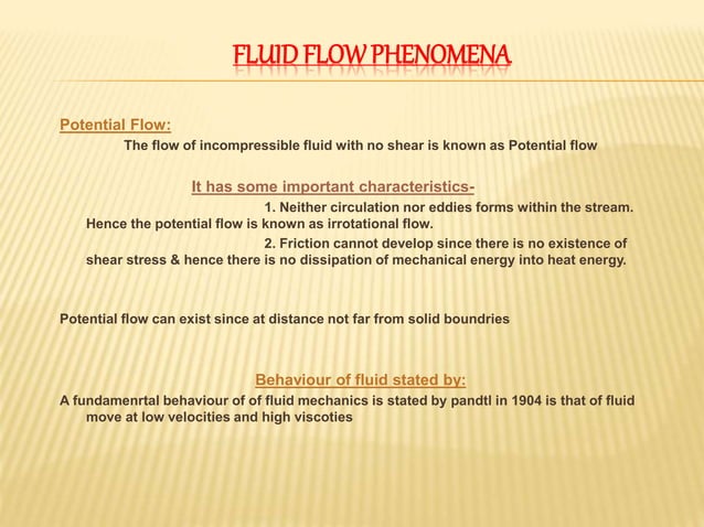 Fluid flow phenomenon, prepared by Makhdoom ibad ullah hashmi | PPT
