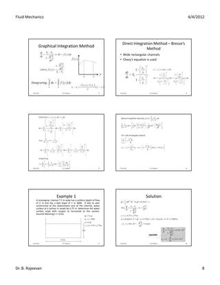 Fluid mechanics rajeevan sir ii-handouts | PDF