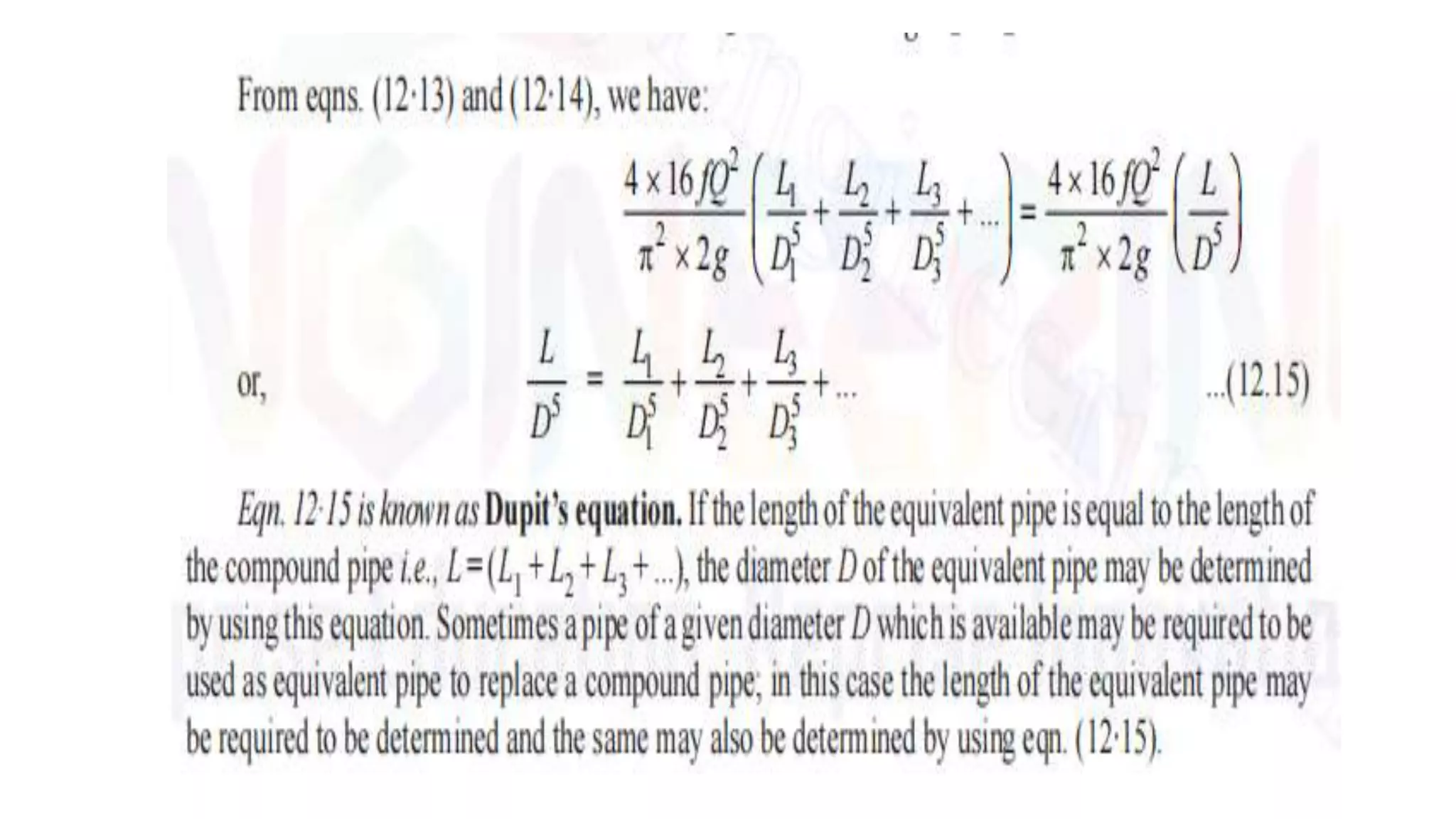 Losses in Pipe | PPTX