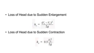Losses in Pipe | PPTX