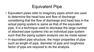 Losses in Pipe | PPTX