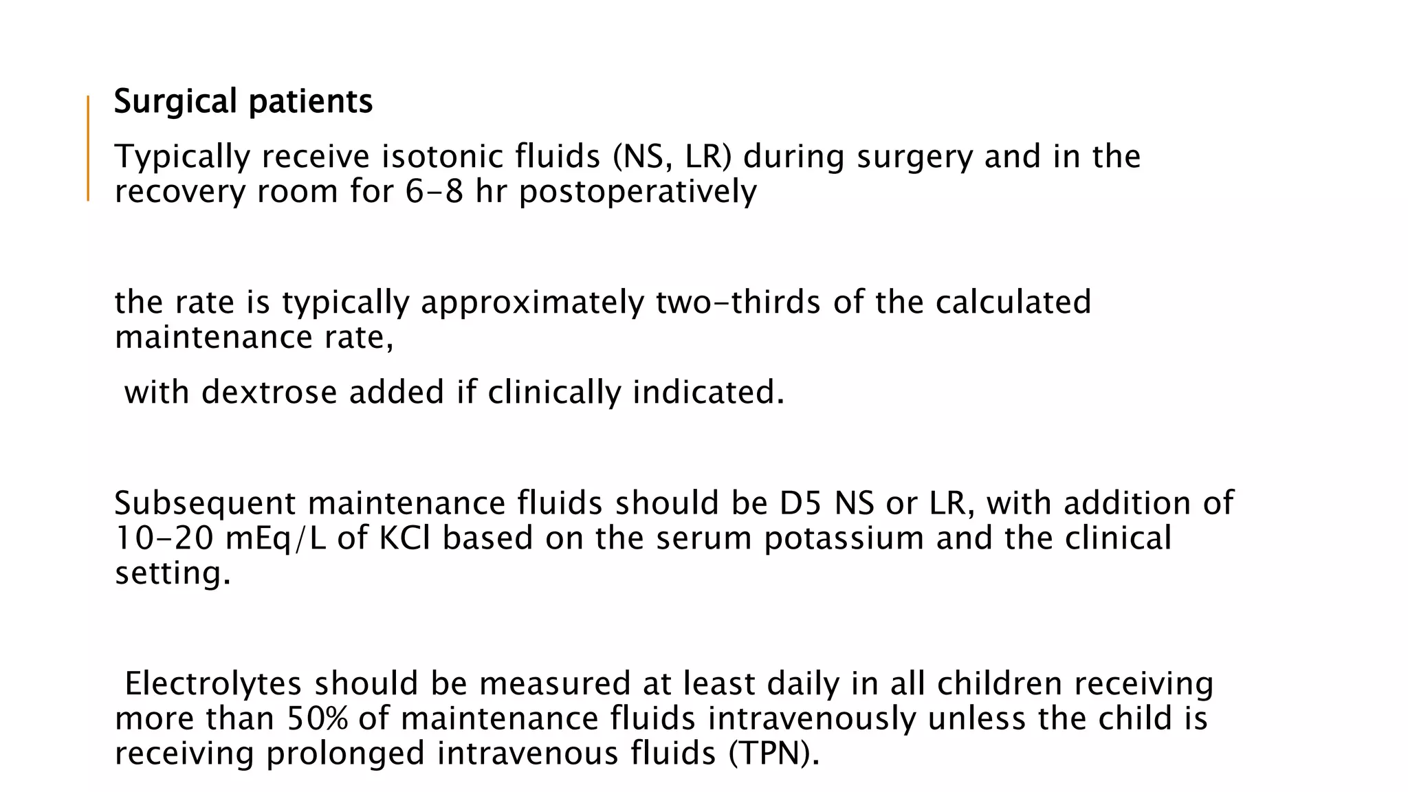 Fluid management in Pediatrics | PPTX