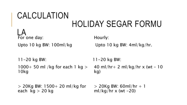 Fluid management in Pediatrics | PPTX