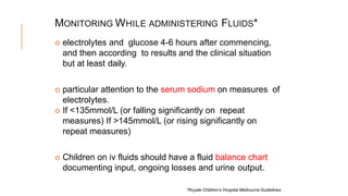 Fluid management in Pediatrics | PPTX