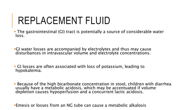 Fluid management in Pediatrics | PPTX