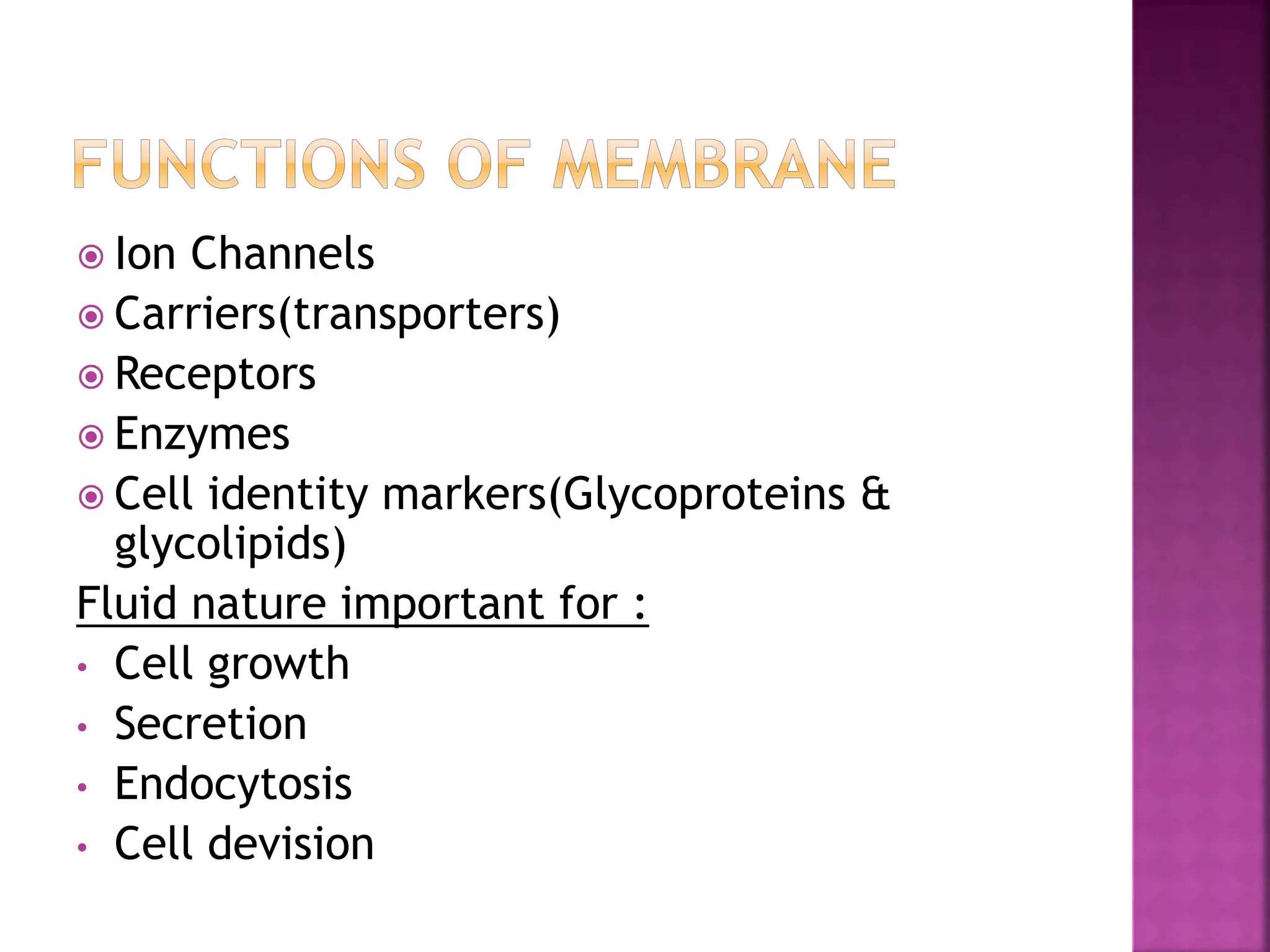 Plasma membrane( fluid mosaic model)ppt. | PPTX