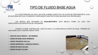 Fluido base agua | PPTX
