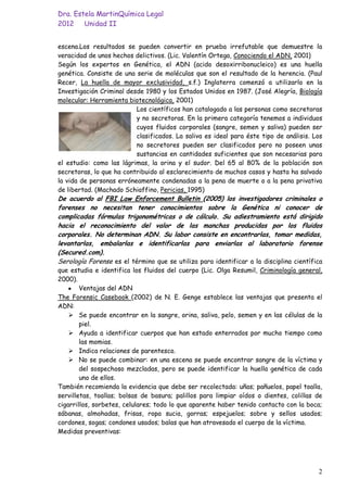 Fluidos corporales en la investigación criminal | DOCX