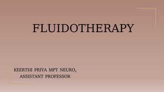 Fluidotherapy | PPTX