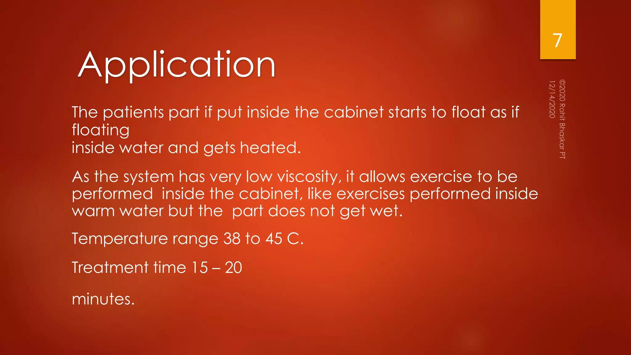 Fluidotherapy - Physiotherapy - Dr Rohit Bhaskar | PDF