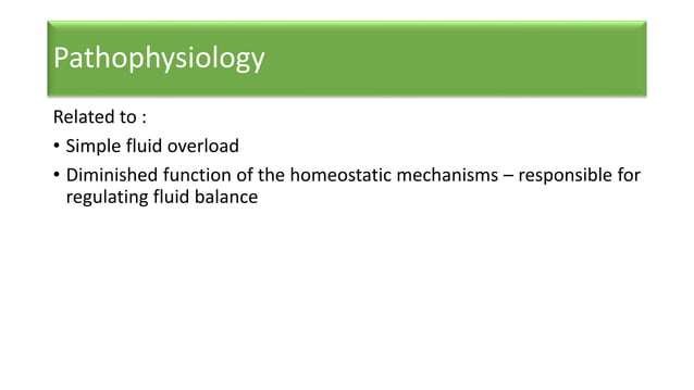 fluid overload.pptx | Lung and Respiratory Health | Diseases and Conditions