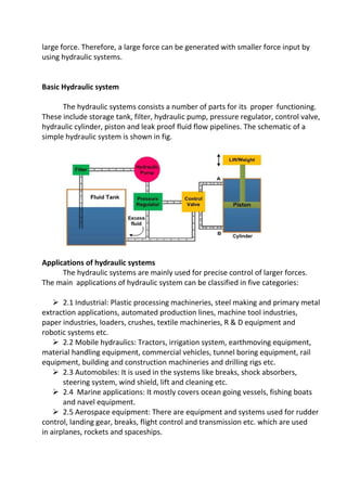 Fluid power automation unit 1 introduction | PDF