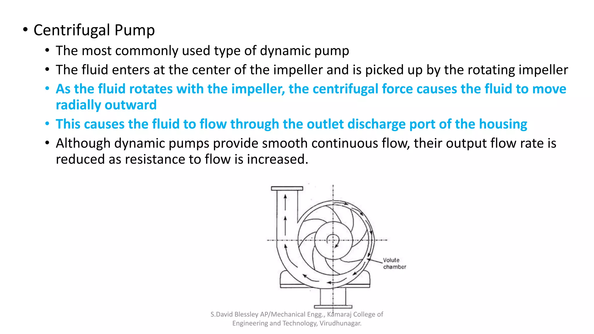 Fluid power principles and hydraulic pumps | PPTX