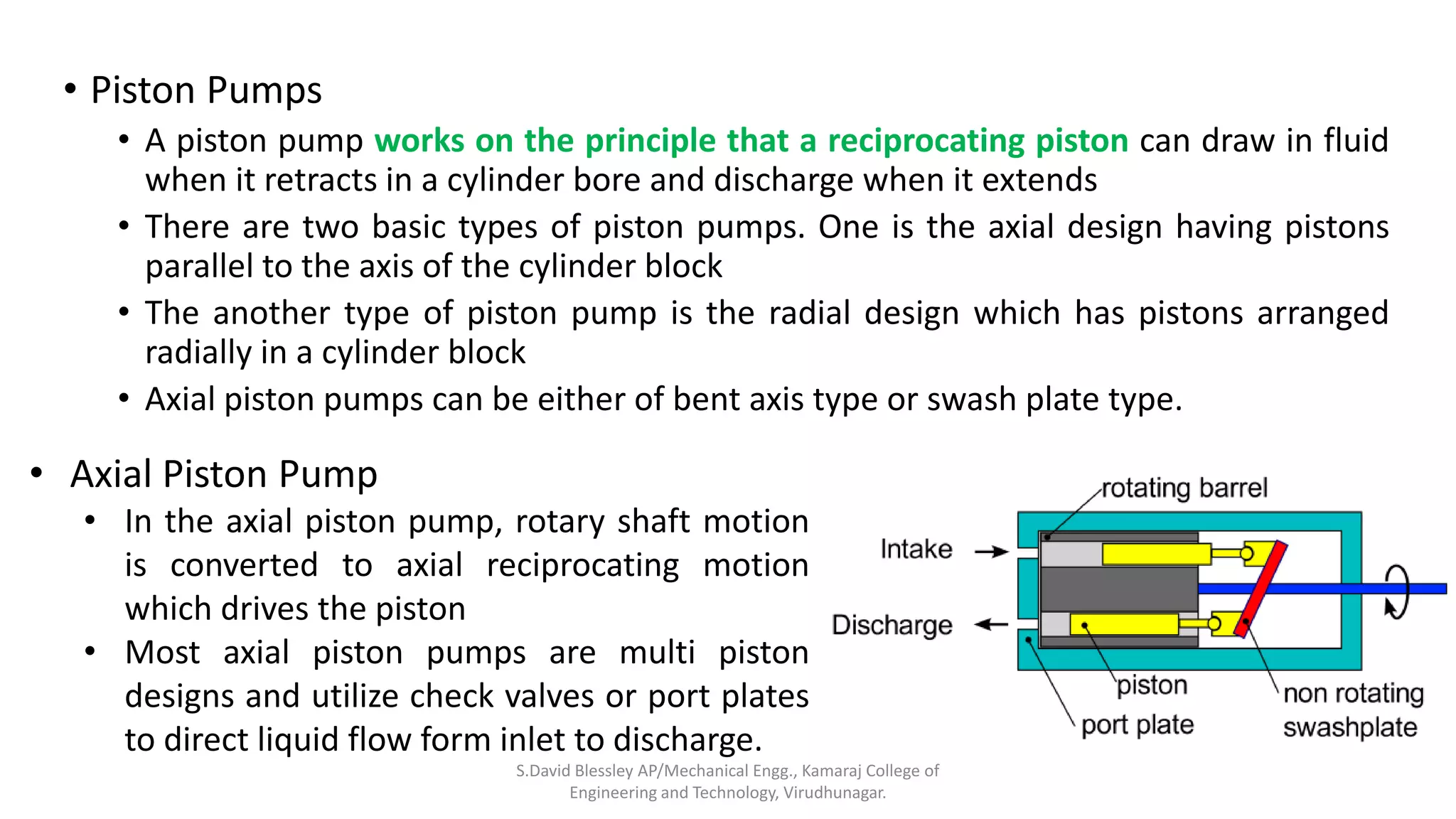 Fluid power principles and hydraulic pumps | PPTX