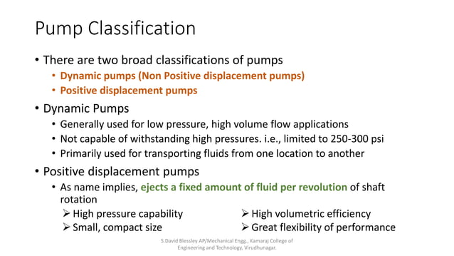 Fluid power principles and hydraulic pumps | PPTX | Chemistry | Science