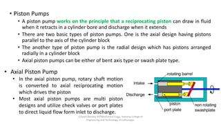 Fluid power principles and hydraulic pumps | PPTX