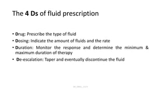how to write a fluid prescription , basic principles | PPTX