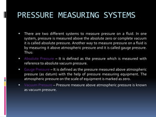 Fluid pressure | PPTX