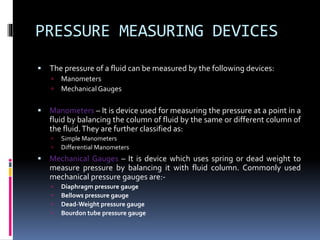 Fluid pressure | PPTX