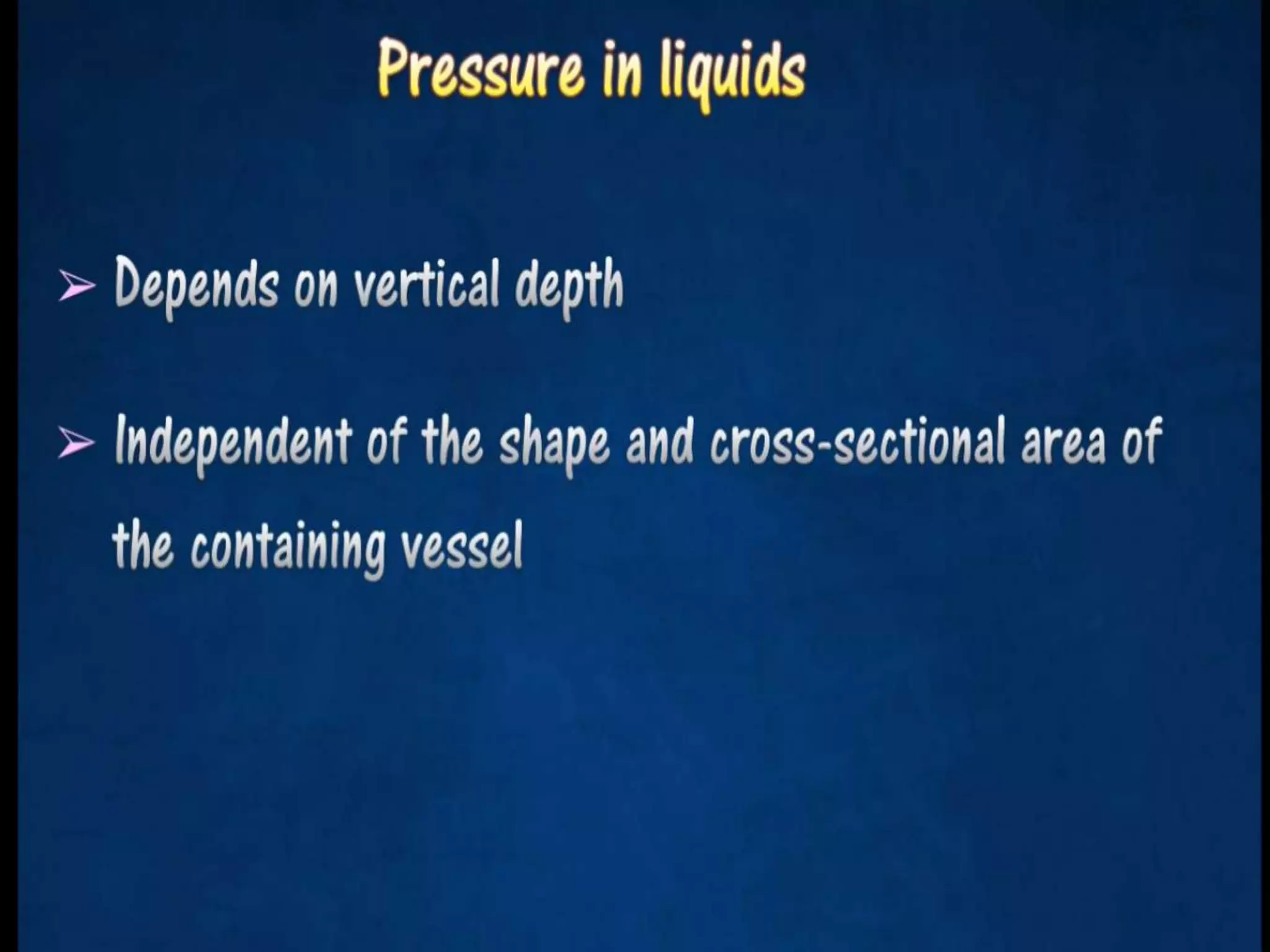 power point presentation on Pressure in Fluids for ICSE Class IX | PPTX