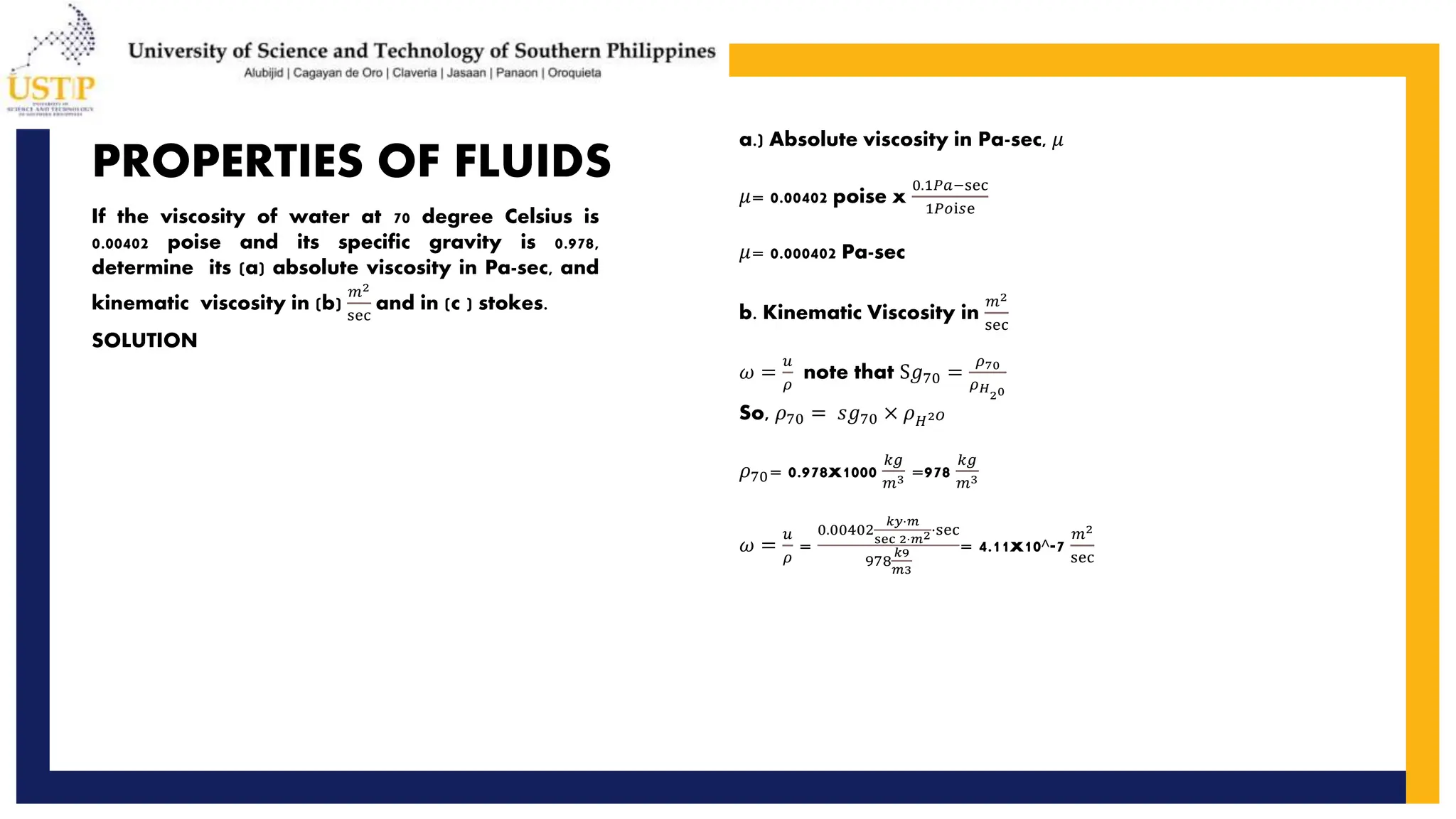 Hydraulics Lesson 1 The Fluid Properties PPTX Hydraulics Lesson 1 The Fluid Properties PPTX