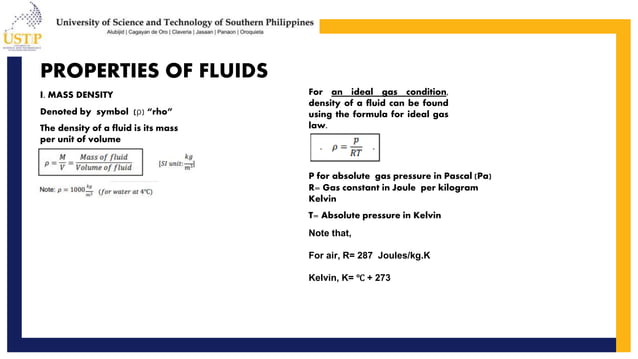 Hydraulics Lesson 1 The Fluid Properties | PPTX | Physics | Science